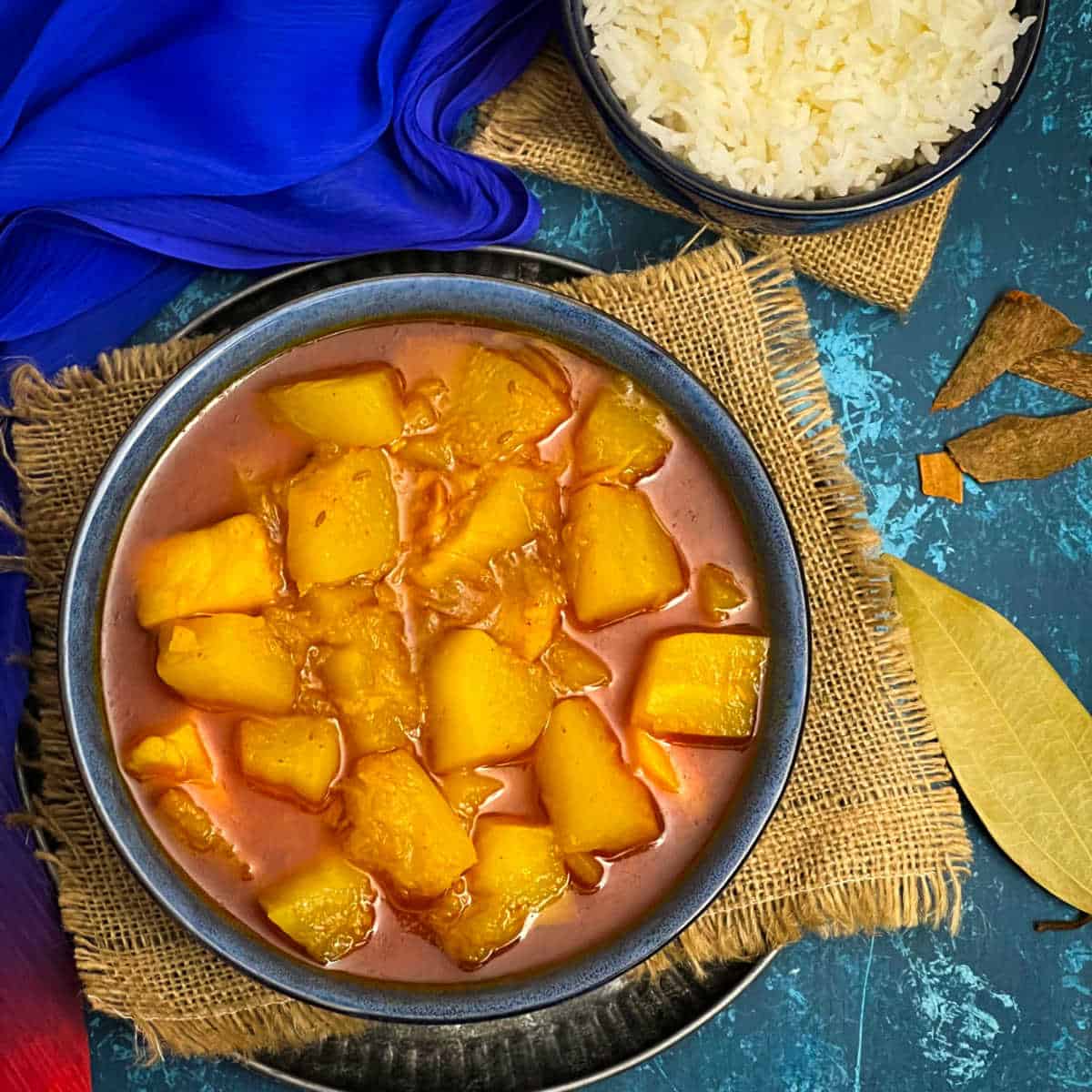 Papaya Potato Curry in Instant Pot - Easy Indian Cookbook