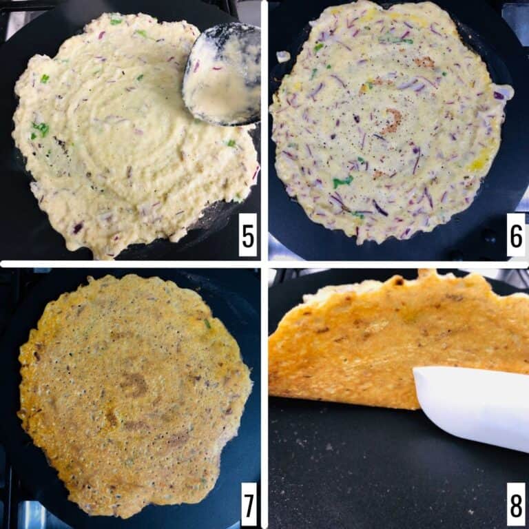 Adai Dosa Recipe (South Indian Lentil Dosa) - Easy Indian Cookbook