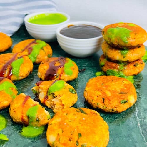 Aloo Tikki (Indian Potato Patties) - Easy Indian Cookbook