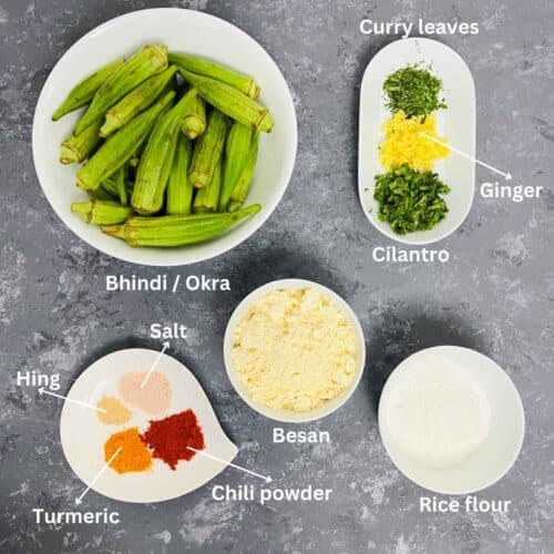 Bhindi Pakora (Indian Okra Fritters) - Easy Indian Cookbook