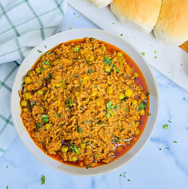 Keema Matar (Ground Meat Curry) - Instant Pot - Easy Indian Cookbook