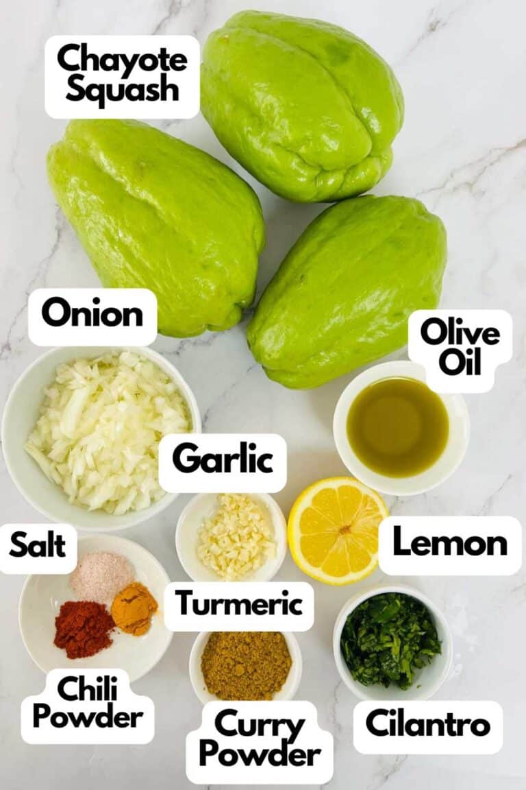 Pan-Fried Chayote Squash / Chow Chow Sabzi - Easy Indian Cookbook
