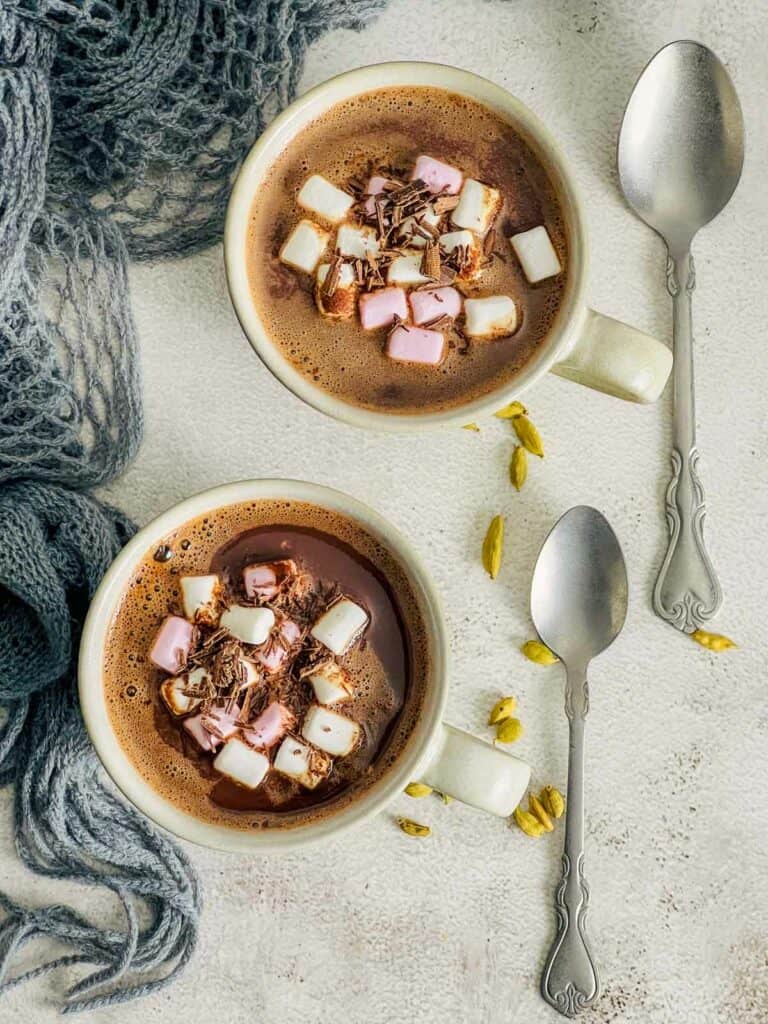 Cardamom Hot Chocolate - Easy Indian Cookbook