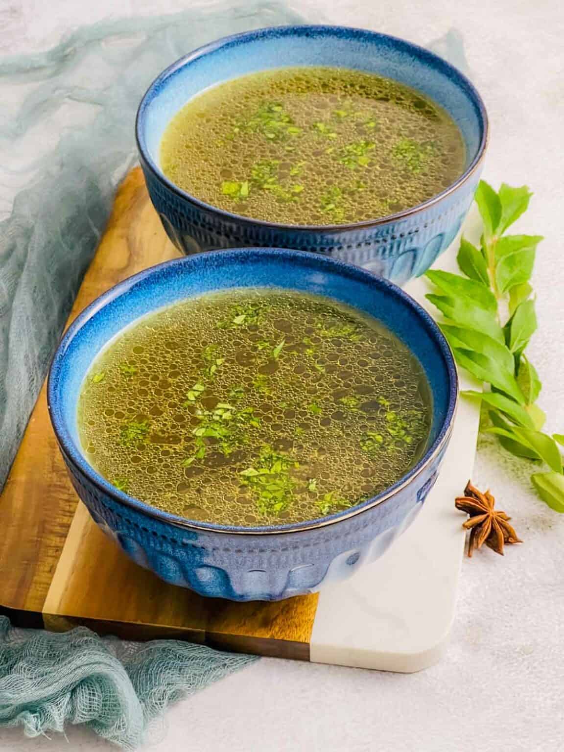 Goat Soup (Indian Mutton Soup) - Instant Pot - Easy Indian Cookbook