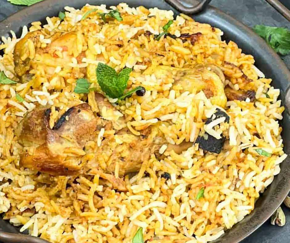Authentic Hyderabadi Chicken Biryani - Easy Indian Cookbook