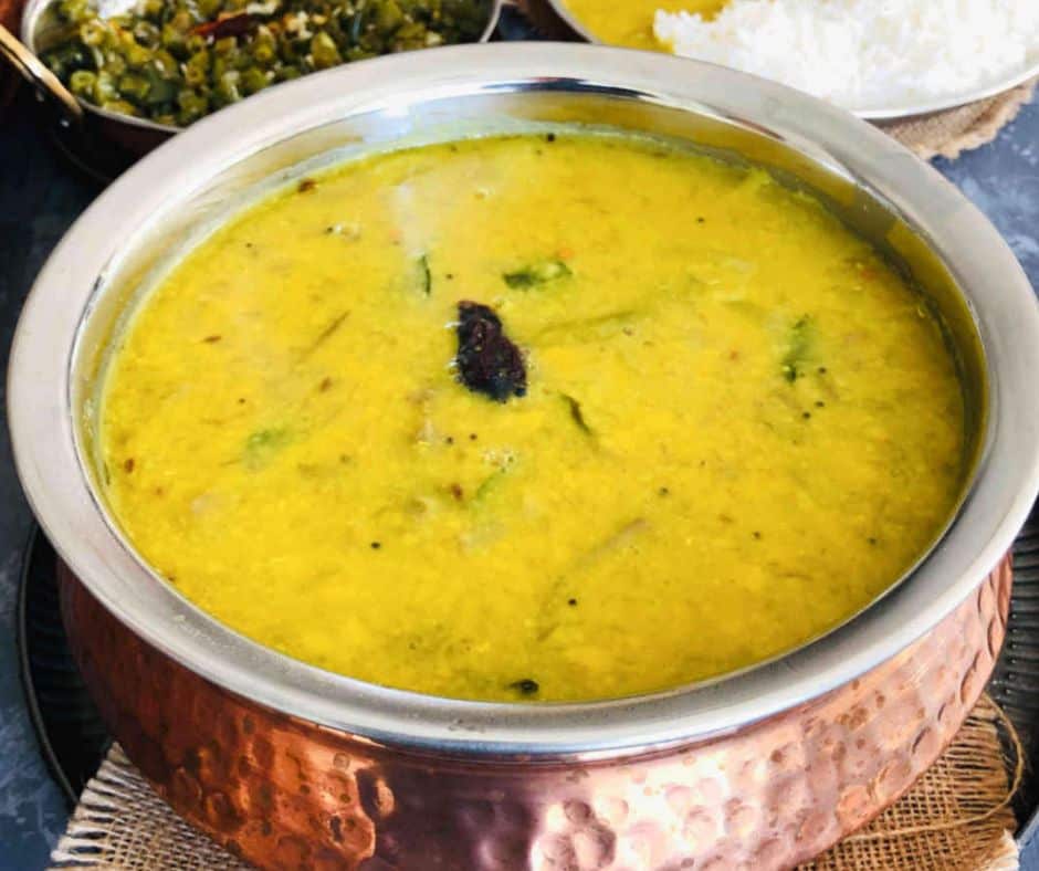 Mango Dal / South Indian Raw Green Mango Dal - Easy Indian Cookbook