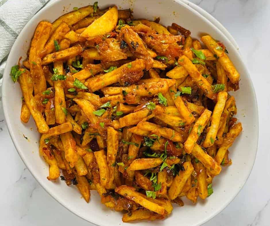 Easy Masala Fries Recipe - Easy Indian Cookbook